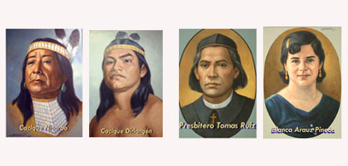 Tres héroes y una heroína, luchadores por la dignidad y la soberanía ...